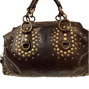 Coach | Bags | Nwt Coach Madison Leather Studded Large Sabrina Bagbrown ...